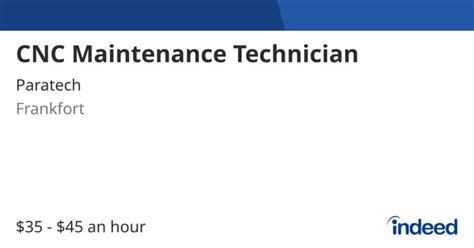 Paratech Inc On Linkedin Cnc Technician Frankfort Il 60423