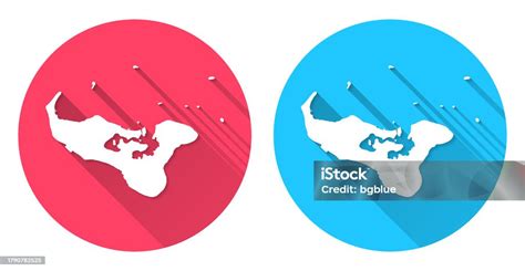 통가 지도 빨간색 또는 파란색 배경에 긴 그림자가 있는 둥근 아이콘 3차원 형태에 대한 스톡 벡터 아트 및 기타 이미지 3차원 형태 곡선 국가 지도 Istock