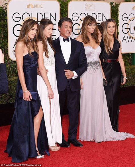 Sylvester Stallone Preps His Daughters For Miss Golden Globes