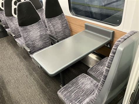 First Class Interior Of A British Rail Class 321 3213 Unit Number