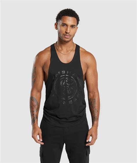 Gymshark Legacy Stringer Black Gymshark