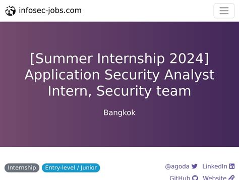 [hiring][internship] [summer Internship 2024] Application Security Analyst Intern Security Team