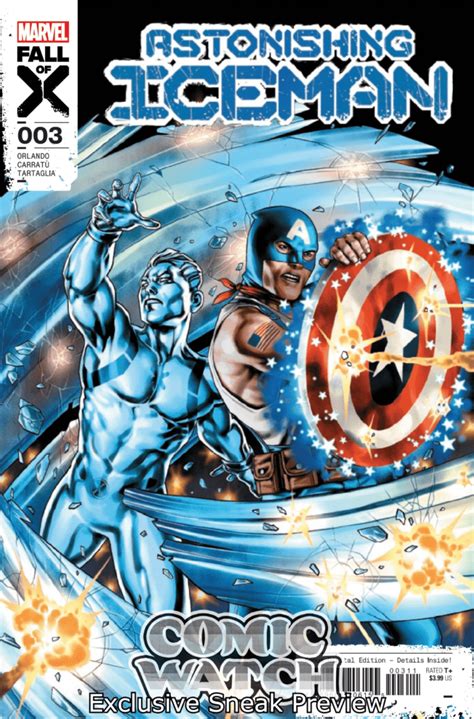 Exclusive Sneak Preview Iceman Meets The Captain America Of The