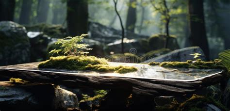 An Animated Table In The Forest Stock Image Image Of Environment