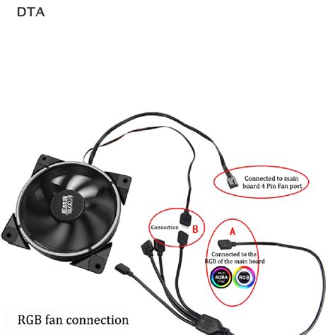 Dta Computer Motherboard Rgb Split Synchronous Cable 12v 4 Pin Extension Tcable 5v Argb 3 Pin