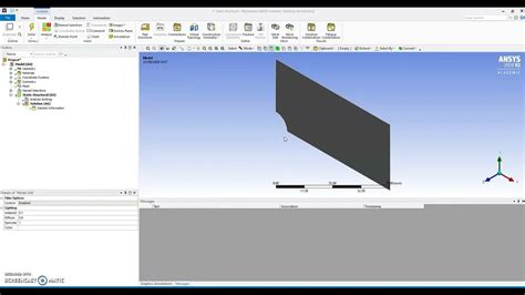 2d Modeling Of Flat Plate Shell Elements In Ansys Part 0720 Finite Element Analysis For