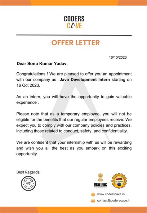 Sonu Kumar Yadav On Linkedin Coderscave Javadeveloper Intership