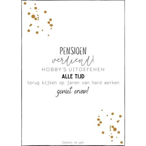 25 Pensioen Kaarten