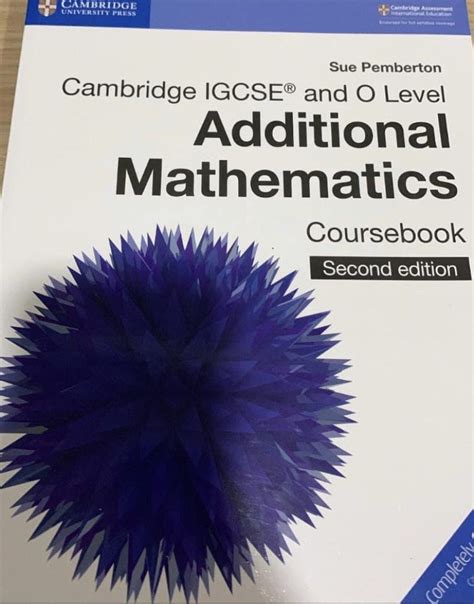 Igcse Add Math Text Book Hobbies And Toys Books And Magazines Textbooks