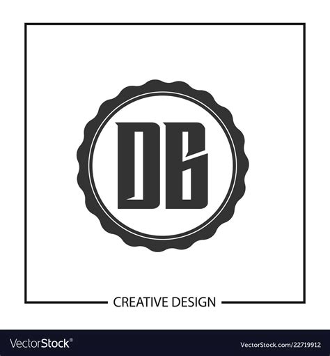Initial Letter Db Logo Template Design Royalty Free Vector