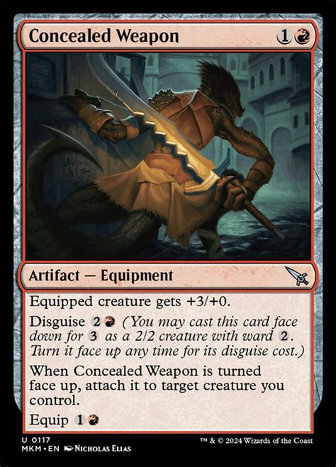 Concealed Weapon Magic The Gathering Mtg Cards