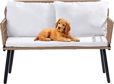 Homsido 41 Outdoor Patio Loveseat Patio Furniture Small