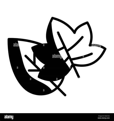 Leaves Autumn Nature Icon In Modern Style For Website Mobile Logo App Ui Design Simple