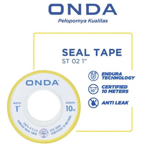 Jual Sealtape Onda St 01 1 2 10 Meter Seal Tape Isolasi Pipa Kran