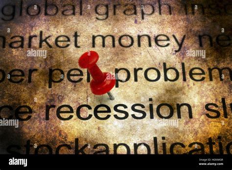 Recession Text Grunge Concept Stock Photo Alamy