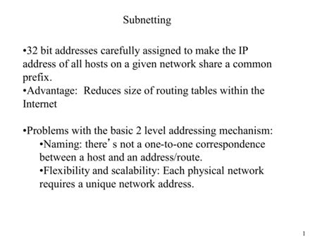 IP Addressing Subnetting