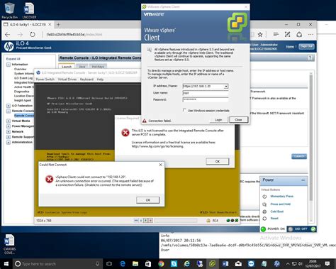 Unable To Log Into VSphere Client VMware VSphere