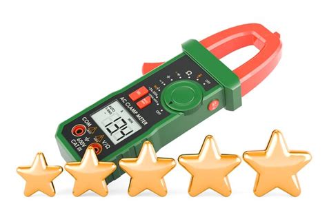 Premium Photo Digital Multimeter With Five Golden Stars 3d Rendering