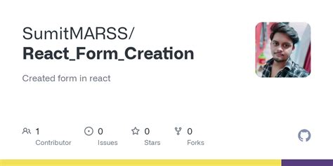 Github Sumitmarssreactformcreation Created Form In React