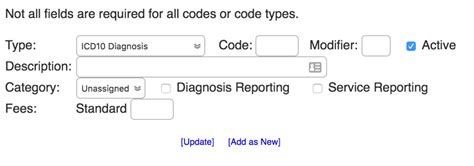 Add Or Modify A Cpt Clientbilling Or Icd10 Code Breezynotes Ehr