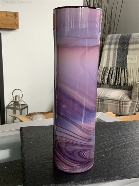 Antiques Atlas Amethyst Swirls Art Glass Vase