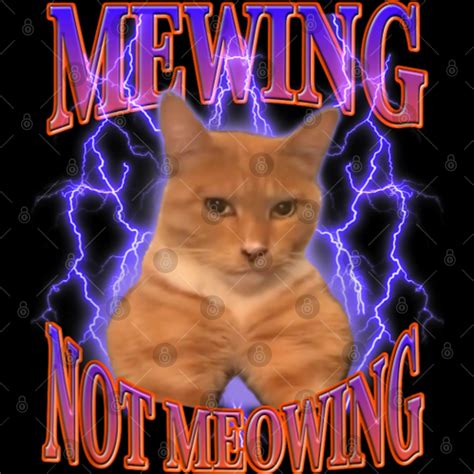 Funny Cat Meme Mewing Looksmax Meowing Cat Trend Bibs Sold By