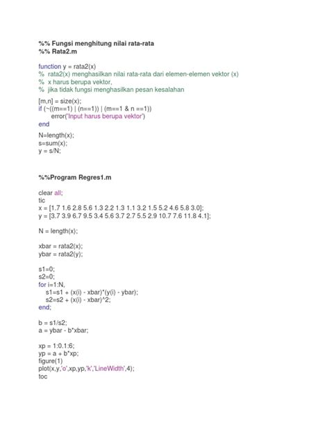 Contoh Program Matlab Pdf