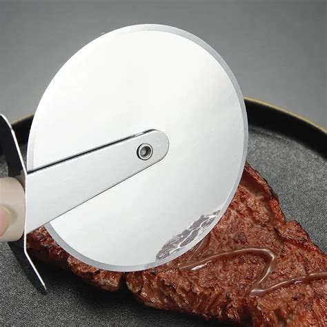 NEU 2024 Pizzaschneider Wheel Edelstahl Pizza Cutters Runde Pizza Rad