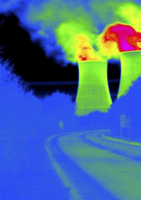 Cooling Towers Thermogram Photograph By Tony Mcconnell Pixels