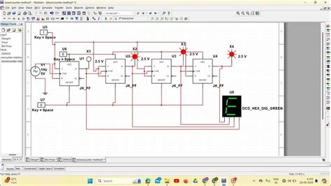 Implement 4 Bit Down Counter Using Jk Flip Flop Youtube
