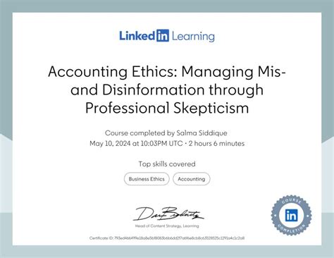 Salma Siddique On Linkedin Certificate Of Completion