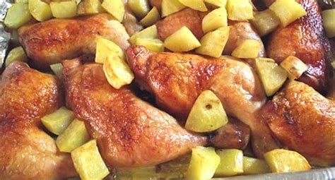Frango Assado Com Batatas