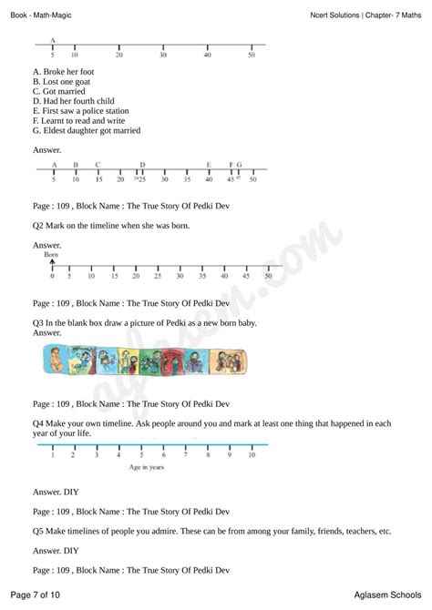 Ncert Solutions Class Maths Chapter Time Goes On Question Answer Pdf Aglasem