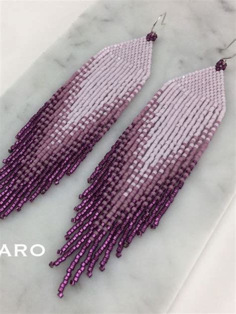 Diy Beaded Fringe Earrings