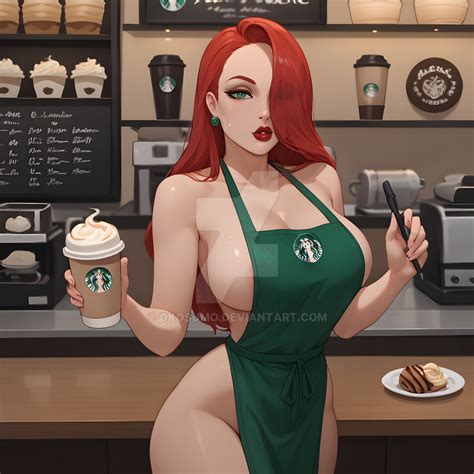 Rule 34 1girls Ai Generated Apron Barista Breast Breasts Cleavage