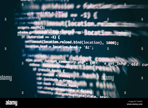 Programming Source Code Html For Website Development Server Logs Analysis Stock Photo Alamy