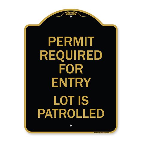 SignMission Enseigne Signmission Designer Series Permis Requis Pour L