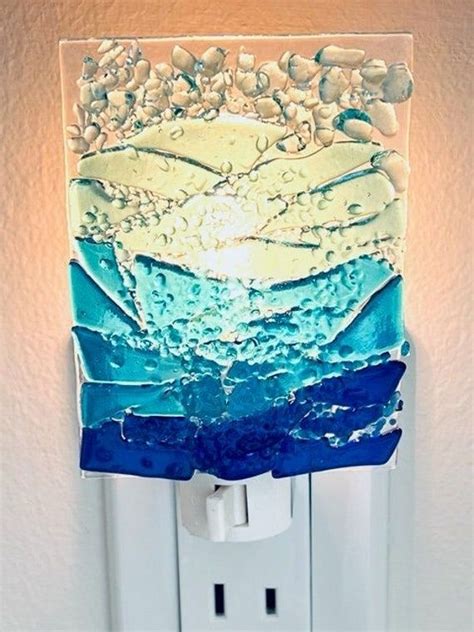 19 Glass Fusion Ideas Glass Fusion Ideas Fused Glass Night Light