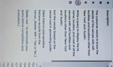Description I The Customer Wants To Know The StudyX