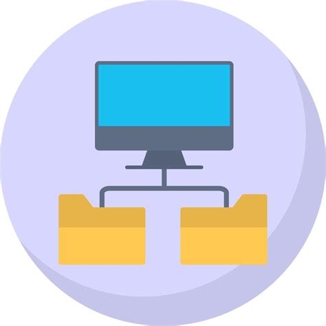 Folders Network Structure Flat Bubble Icon 44226156 Vector Art At Vecteezy
