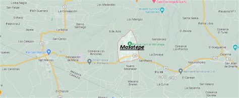 Dónde está Masatepe Nicaragua Dónde queda Masatepe Dónde está la ciudad