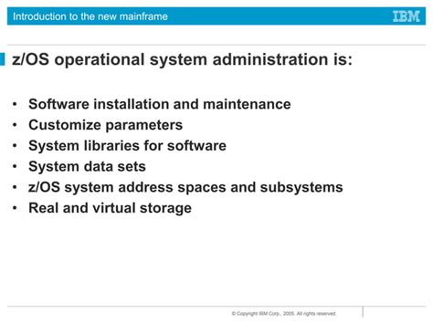 Ibm Introduction To New Mainframe Z Os Basics Chap 16 Topics In Z
