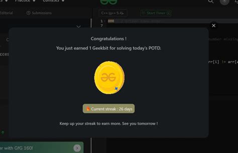 Gfg160 Gfg160 Geekstreak2024 Geeksforgeeks Braj Narayan Awasthi