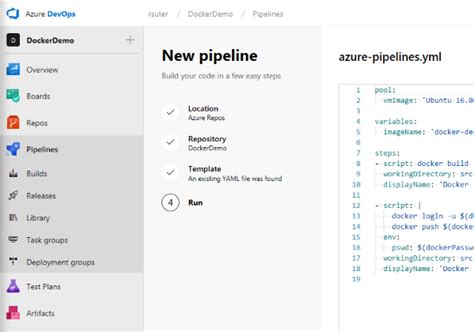Azure DevOps Create A Web App For Containers CI Release Pipeline For An ASP NET Core App Rico