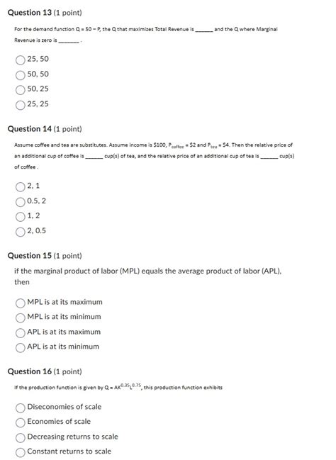 Solved Question Point For The Demand Function Q P Chegg