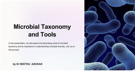 Microbial Taxonomy And Tools Pptx