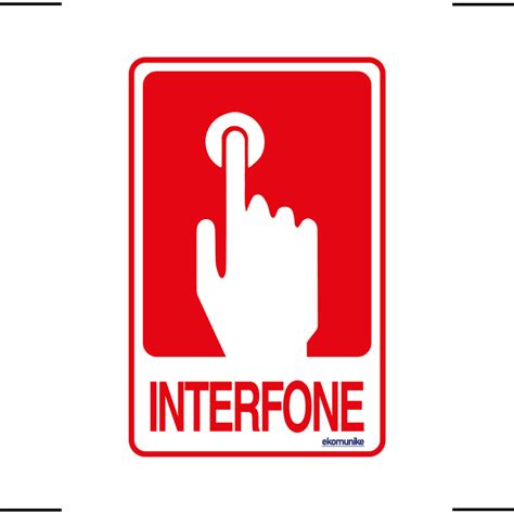 Placa De Sinalização Interfone 10x15 Ekomunike S 235 4 F9e Shopee