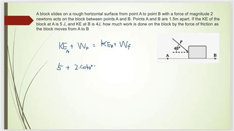 A 2 Kg Block Slides On A Rough Horizontal Surface 91 Pages Solution 1