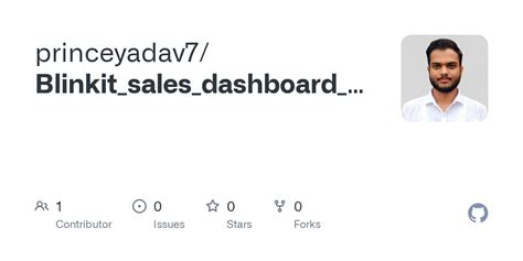 Github Princeyadav7 Blinkit Sales Dashboard Powerbi